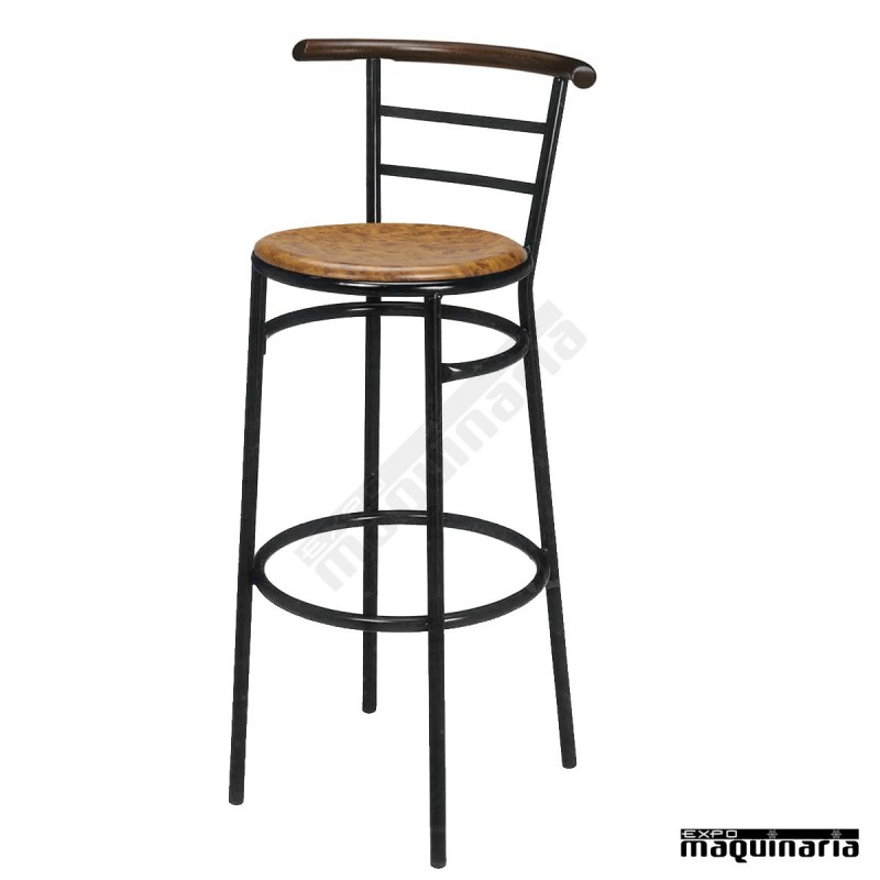 Taburete bar con respaldo 5R13SM